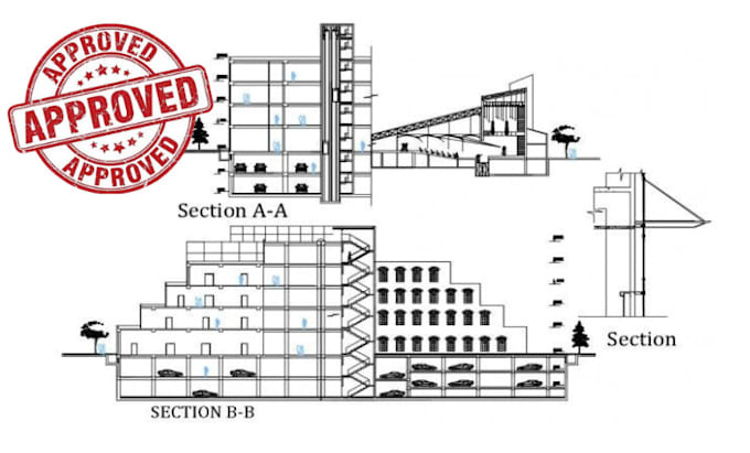 Draw usa pe stamp, architectural drawing engineering drawing mep ...