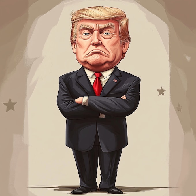 Do an amazing political cartoon art by Williamherwo | Fiverr