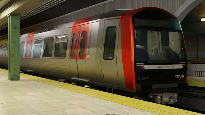 Make 3d train models game ready unity and printing by Faheem_3dcrafts ...