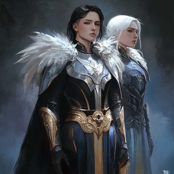 Create fantasy character game art and concept design by Zhandhi | Fiverr