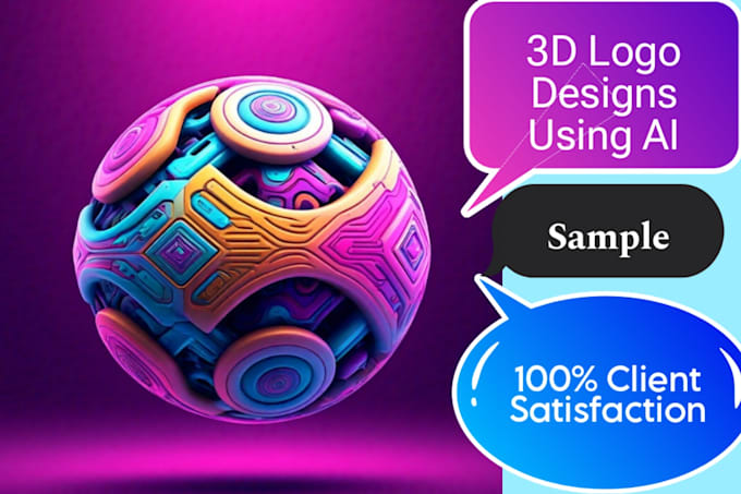 Design 3d logo designs using ai by Ai3dlogo | Fiverr