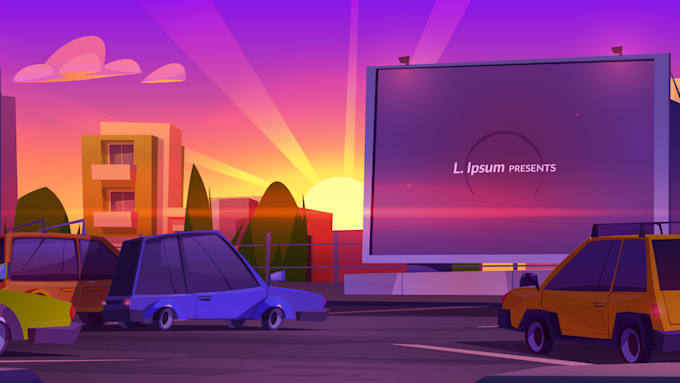 Create 3d billboard animation, anamorphic billboard design, billboard ...