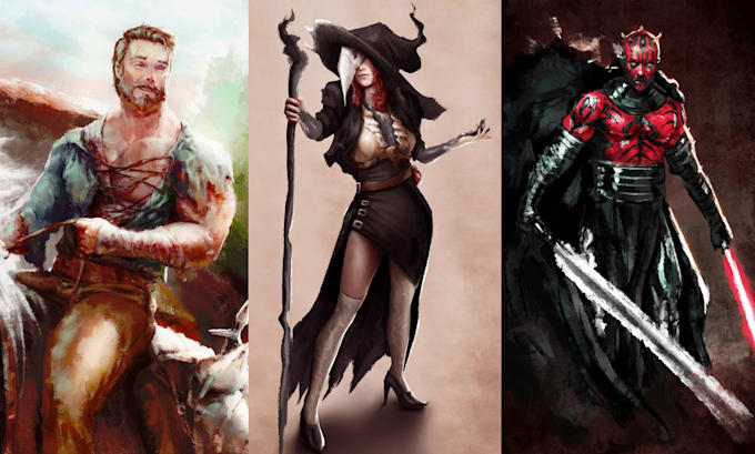 Create a full body character illustration of your character by Dannotc | Fiverr