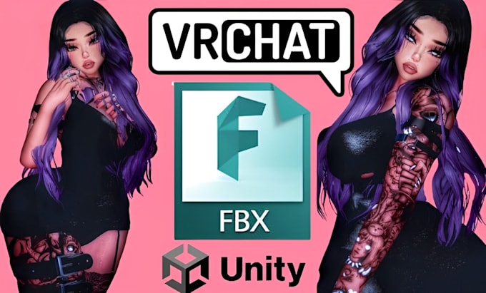 Model 3d vrchat avatar furry avatar 3d anime vtuber model vrc character ...