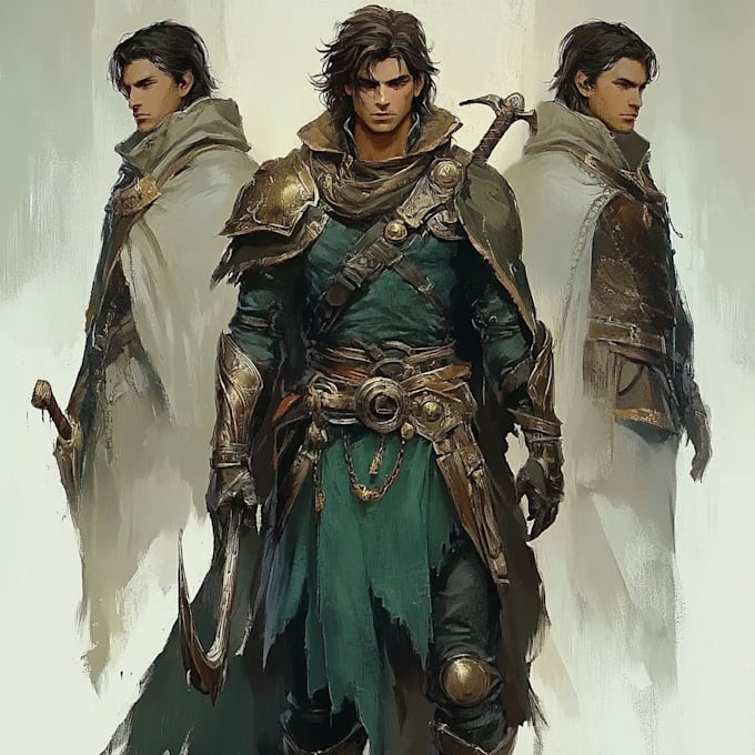 Draw dnd, fantasy character and dnd character art for you by Ardith00 ...