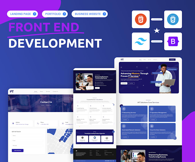 Be Your Frontend Web Developer Using Html Css Bootstrap Tailwind