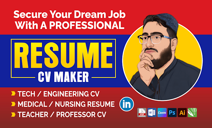 Design ats resume writing, sales, tech, teacher, engineering, medical ...