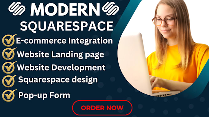 Do modern square space redesign, website development by Amistadginalyn ...