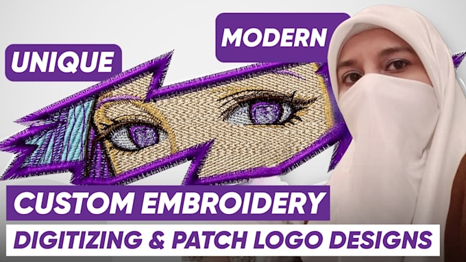 Do embroidery digitizing on patches in dst, pes, jef, pxf and emb by ...