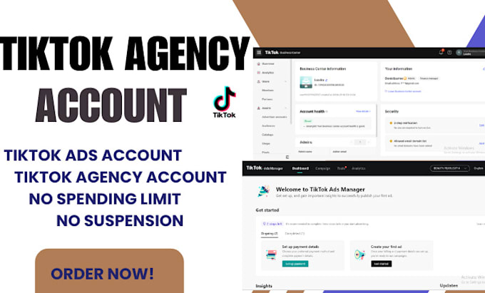 Create tik tok agency ads account tiktok agency account by Nexusrufus | Fiverr