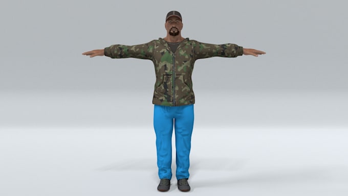 Accurate 3d game character, ue5 control rig, glb model animation, unity texture by Beasuzy0100 ...