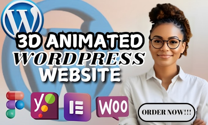 3d animated wordpress website parallax animation gsap scrolling 3d ...