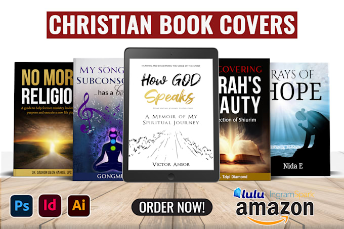 Create your book cover design, christian book cover, amazon kindle by ...