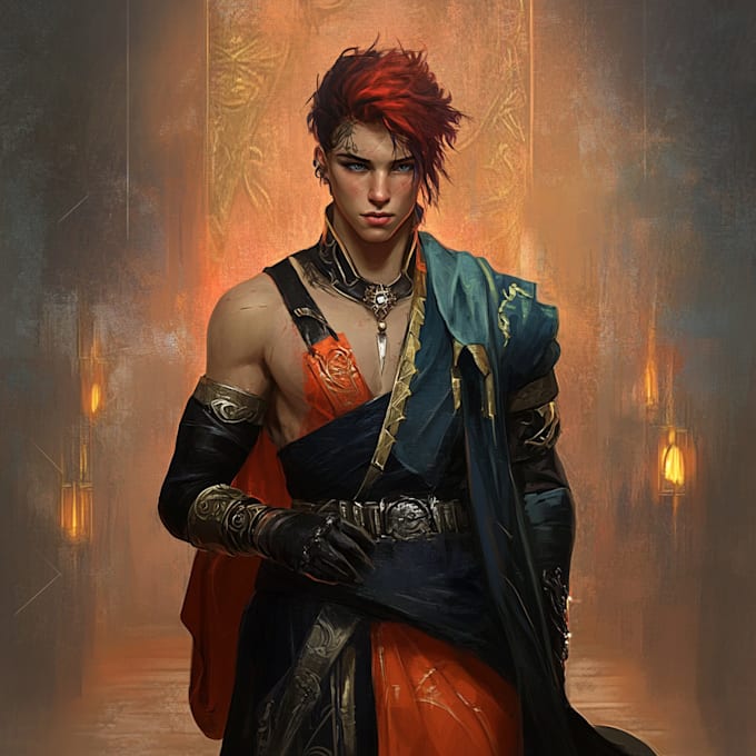 Draw cover art, fantasy character, landscape, dnd by Condwingere | Fiverr