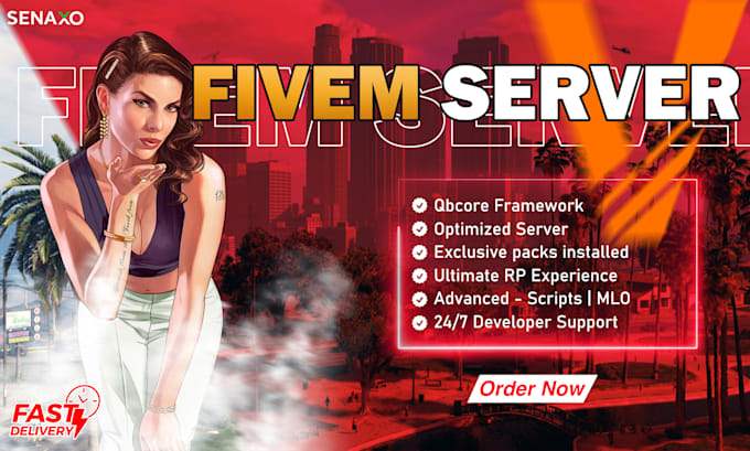Create or modify your fivem qbcore, esx server as your developer by Tafsir_senaxo | Fiverr