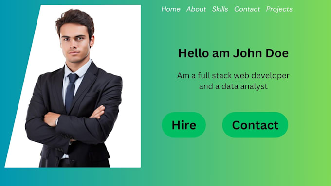 Create a portfolio website by Hans_juma | Fiverr