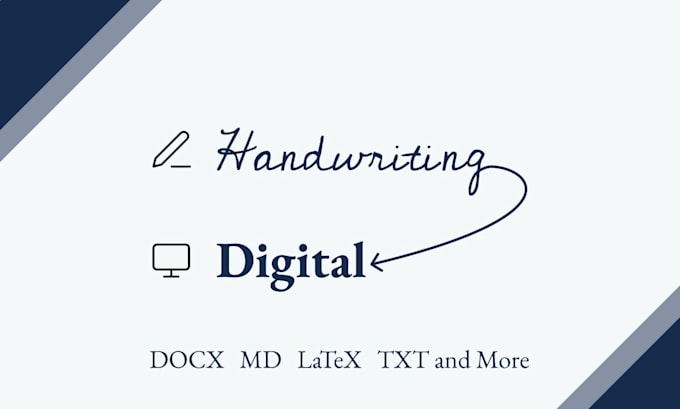 Convert handwritten notes into digital documents by Imranmollajoy | Fiverr