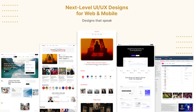 Design ui ux for mobile apps using figma and website ui ux design by Mehdirouhzadeh | Fiverr