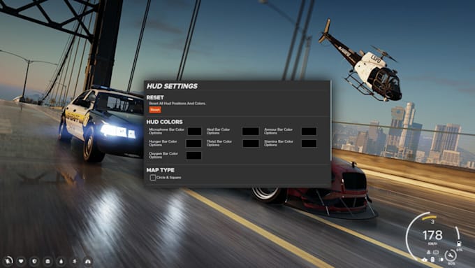 Hud de fivem, qbcore de fivem, esx de fivem, tráiler de fivem, logotipo de fivem