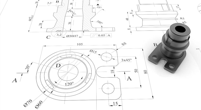 Qualsiasi disegno cad 2d e 3d by Davi2403 | Fiverr