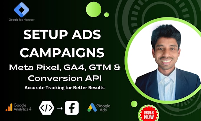 Setup advanced ads campaigns with meta pixel, ga4, gtm and conversion api by Mdjamilofficial ...