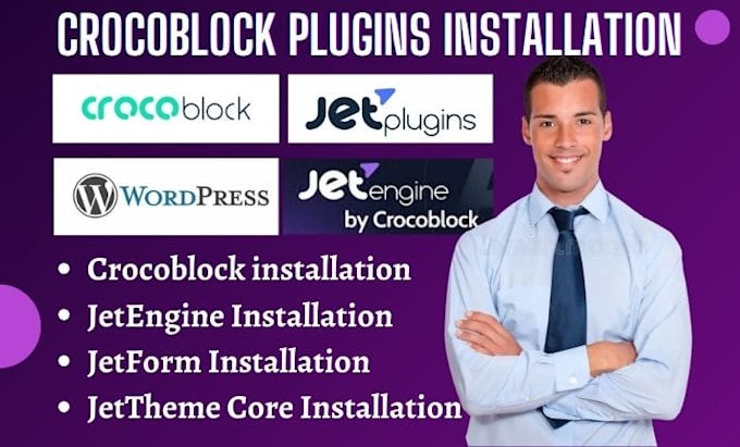 Install crocoblock plugins jet engine jet form jet theme core lifetime license by ...