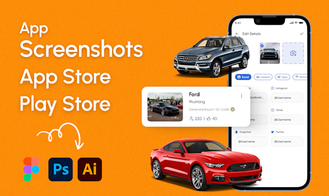 Create app store screenshots by Asadullah791 | Fiverr