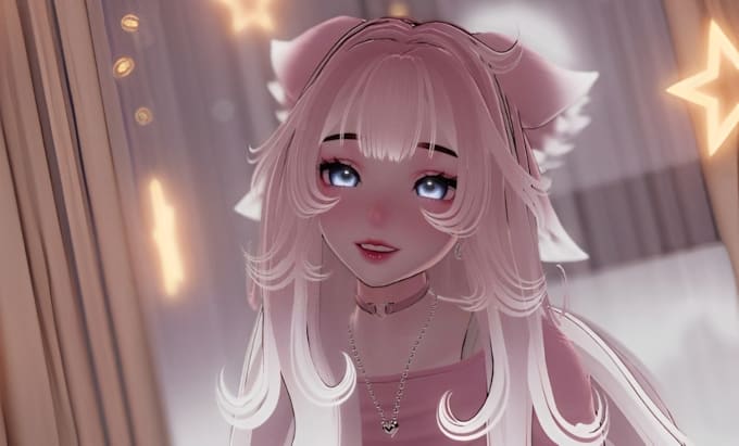 3d anime vrc avatar vrchat avatar vtuber model vrm model vroid humanoid ...
