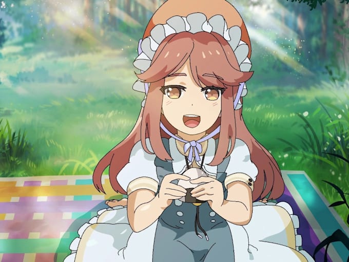 2d character animation, gif frame by frame in traditional 2d anime ...