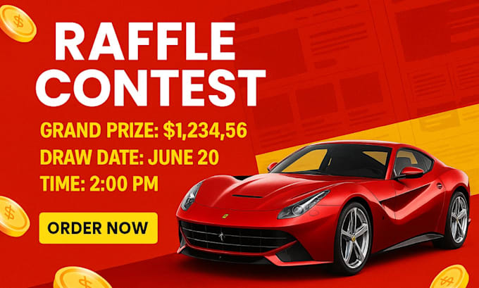 Design raffle website giveaway website competition website for raffle ...