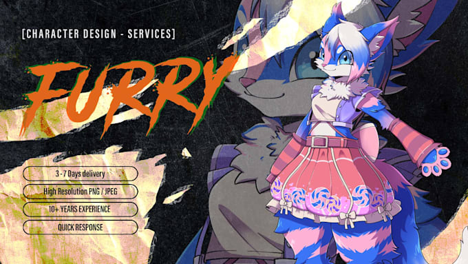 Create furry character design by Vivestudio | Fiverr