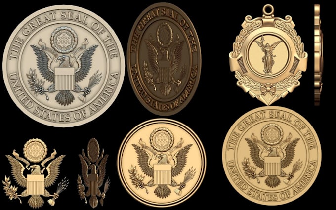 Sculpt 3d coin model 3d printing 3d bas relief medallion cnc 3d jewelry ...