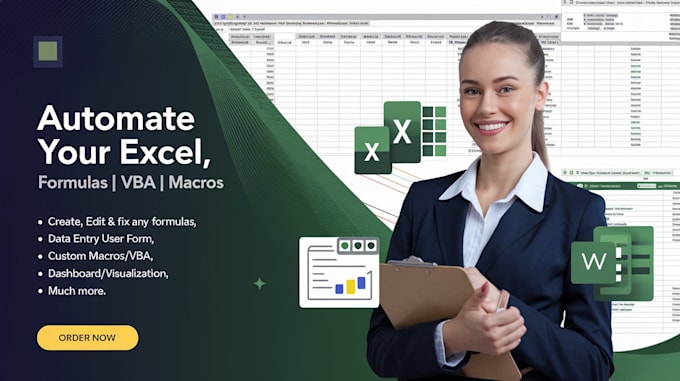 Make automate spreadsheets with excel graphs, formula, pivot tables ...