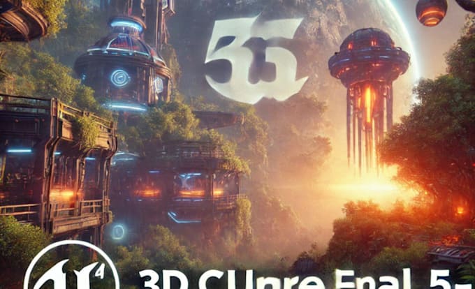 3d cgi unreal engine 5 lighting design, environment design for level ...