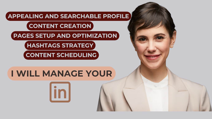 Manage your linkedin profile by Aiyshasajjadahm | Fiverr