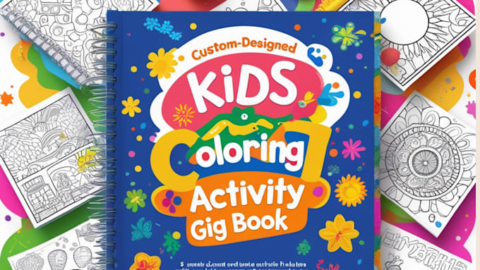 Design engaging kids activity books kids coloring book, workbook and ...