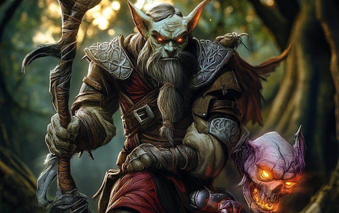 Do draw dnd character art illustration fantasy dnd art by Blounnoux ...