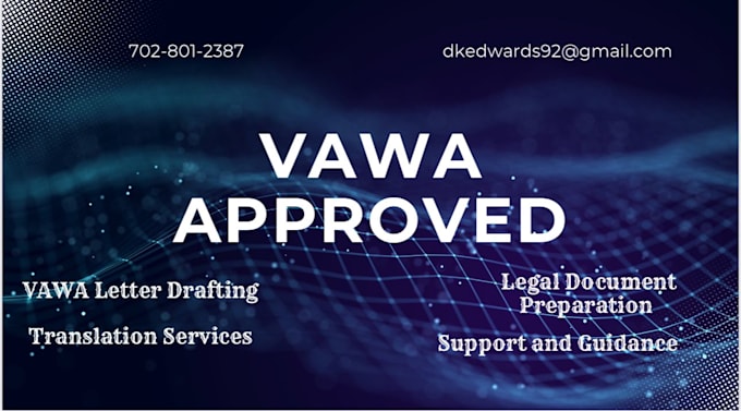 Vawa application and letter writing by Edwards92 | Fiverr