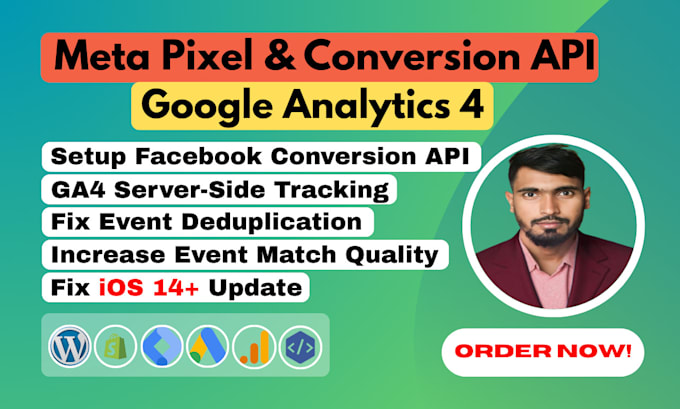 Fix or setup meta pixel facebook conversion api ga4 server side tracking shopify by Shimul ...