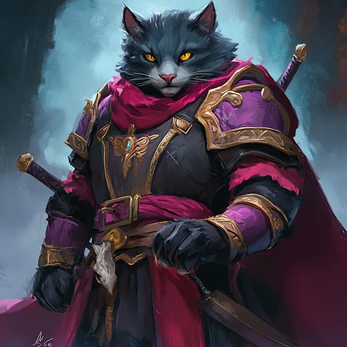 Draw a dnd character art and dnd character design by Erikyholm | Fiverr