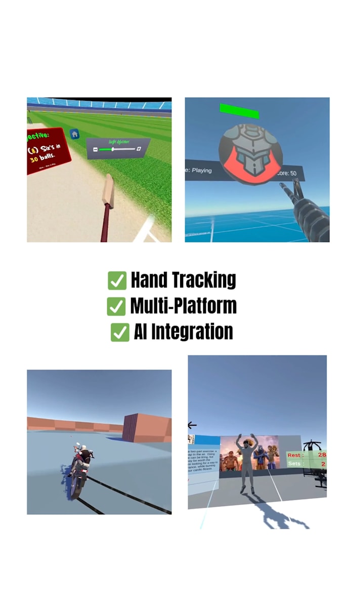 Develop immersive 2d 3d ar vr xr ai systems and games by Rr5765 | Fiverr