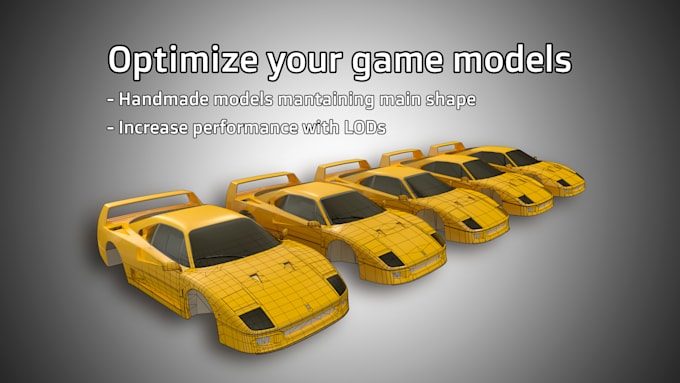 Optimize your 3d model for best performance in your game by Franfx3d ...