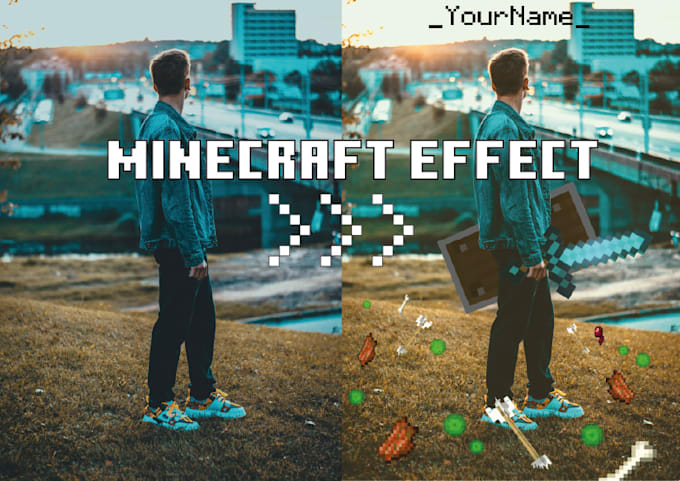 Edit your photos with minecraft effects by Andrea_mart_ | Fiverr