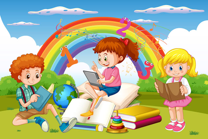 Create kids learning videos for youtube animation for kids by Qasier ...