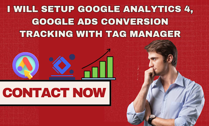 Setup google analytics 4, ads conversion tracking with tag manager gtm ...