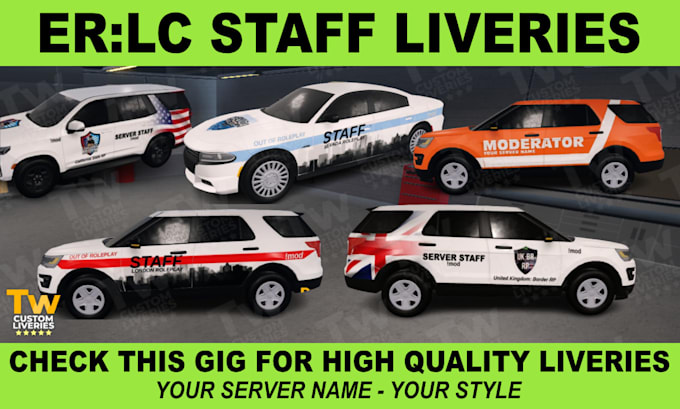 Make custom staff liveries for your erlc server by Twelveorless | Fiverr