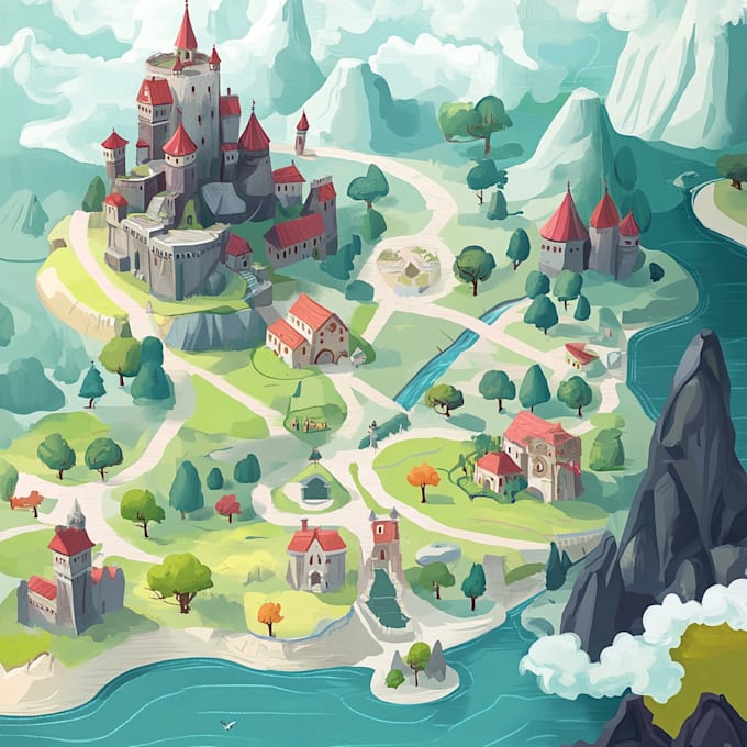 Create fantasy map illustration for dnd by Veorapaul | Fiverr