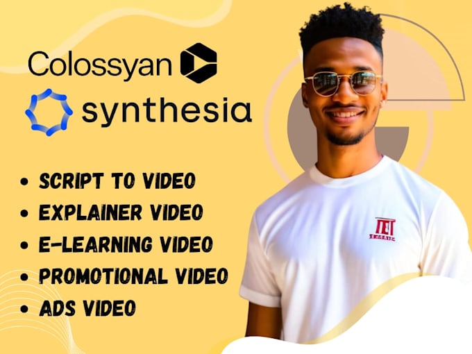Create custom ai spokesperson video and editing using synthesia colossyan elai by Ai_prooo | Fiverr