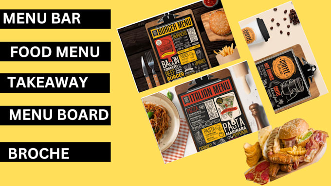 Design restaurant menu, food menu, bar menu, board, flyer, poster ...