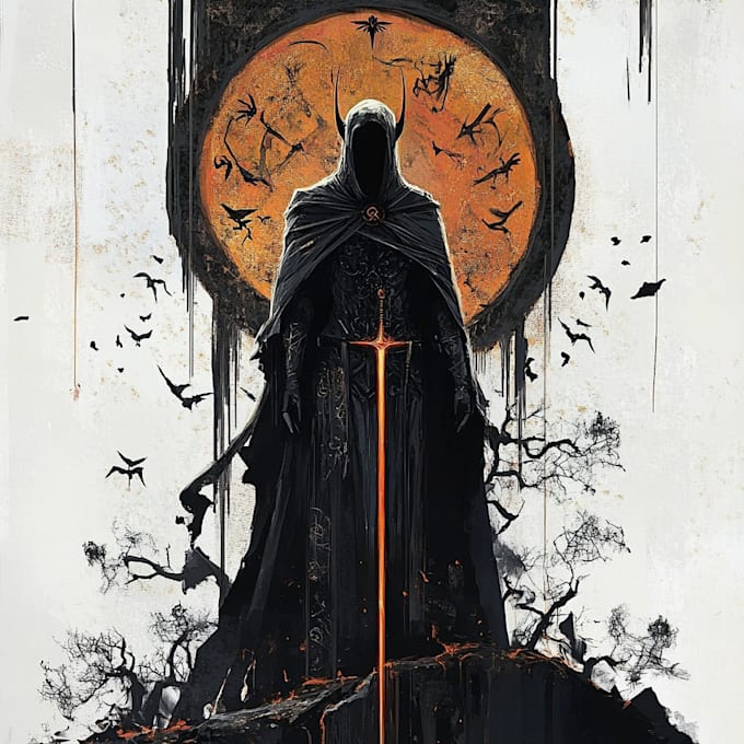 Draw dark art illustration with engraving style by Jamesmitou | Fiverr